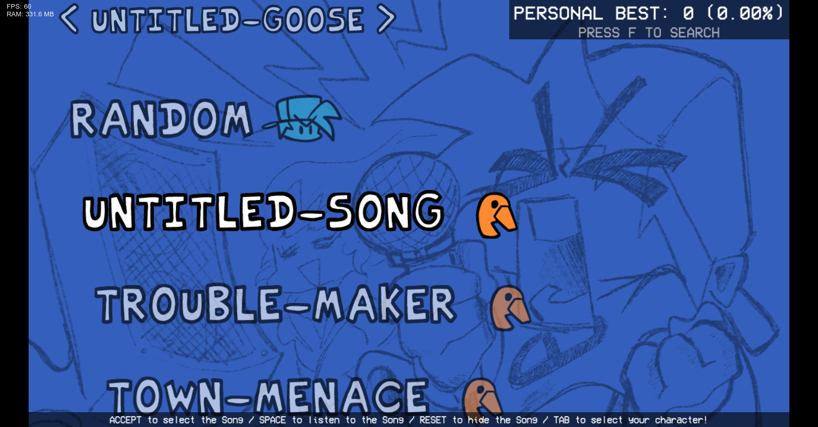 FNF Untitled Goose V2 Psych Engine y Online Mod for Friday Night Funkin ...