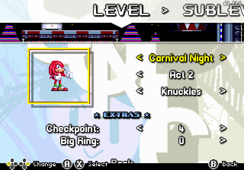 An Act Select Mod Mod for Sonic 3 A.I.R. | S3AIR Mods