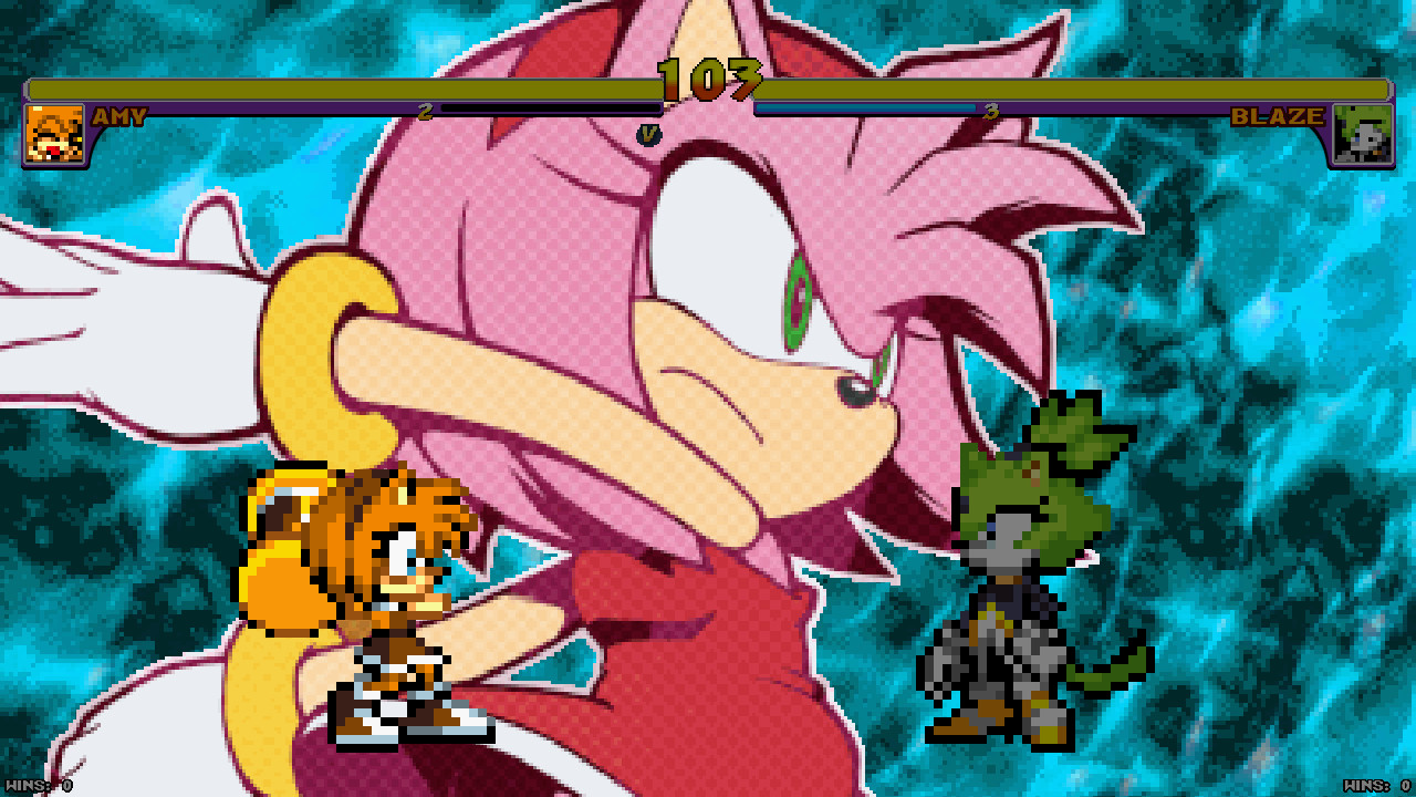 Amy Rose Shares Her Passion In MUGEN Mod for M.U.G.E.N | MUGEN Mods