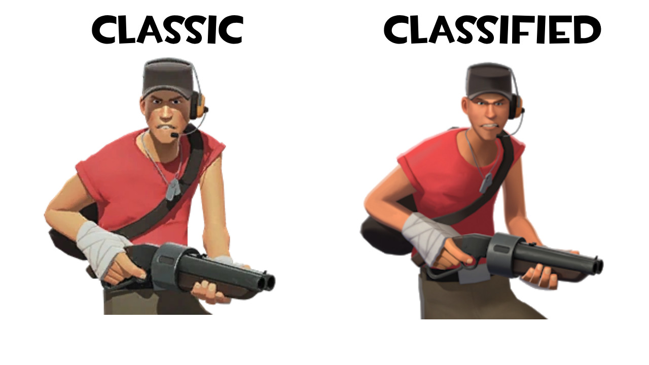 TF2 Classic Scout Portrait Mod for Team Fortress 2 Classified ...