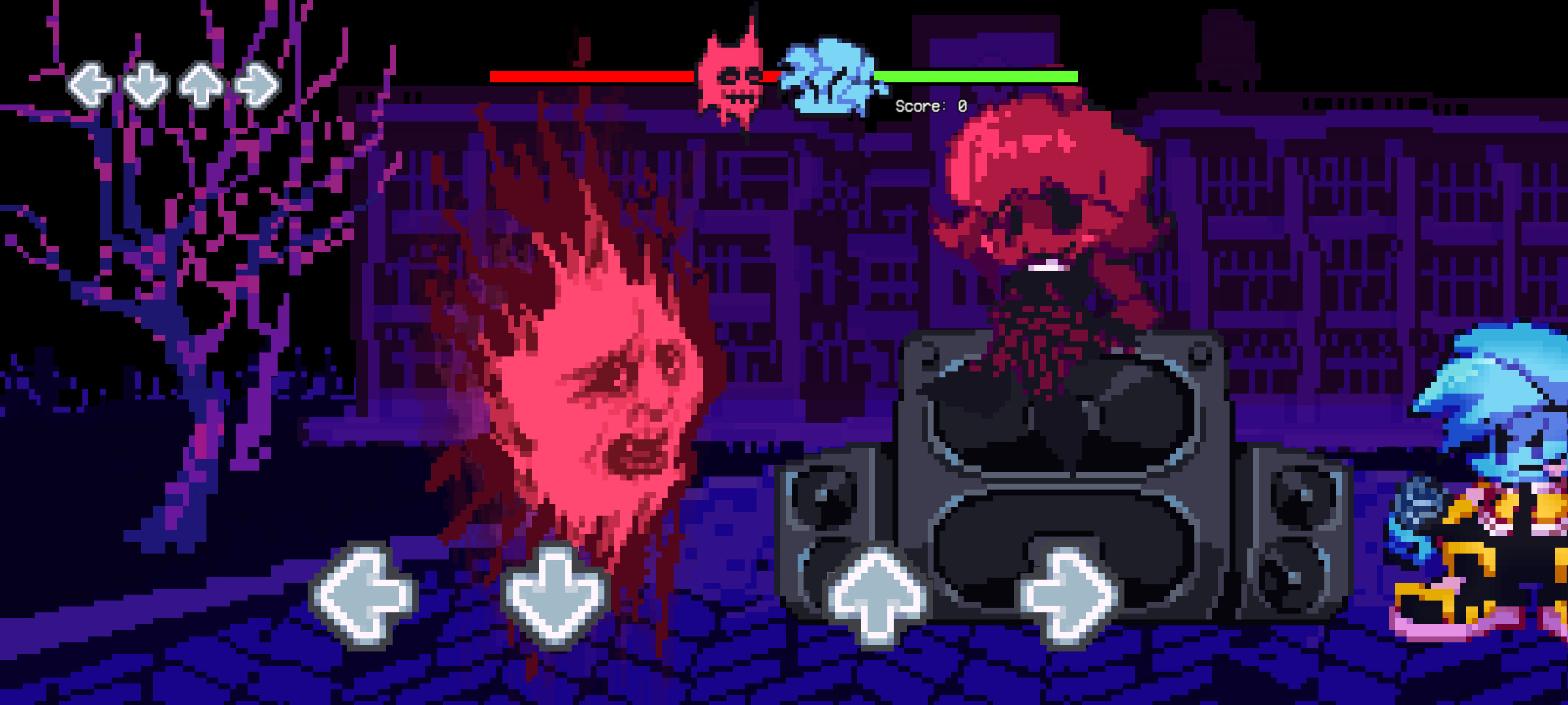 Minus bf and gf over pixel bf and gf Mod for Friday Night Funkin' | FNF ...