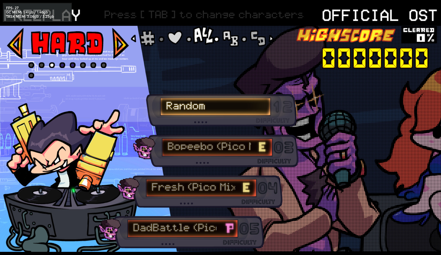 fnf B-sides Reskin DEMO Mod for Friday Night Funkin' | FNF Mods