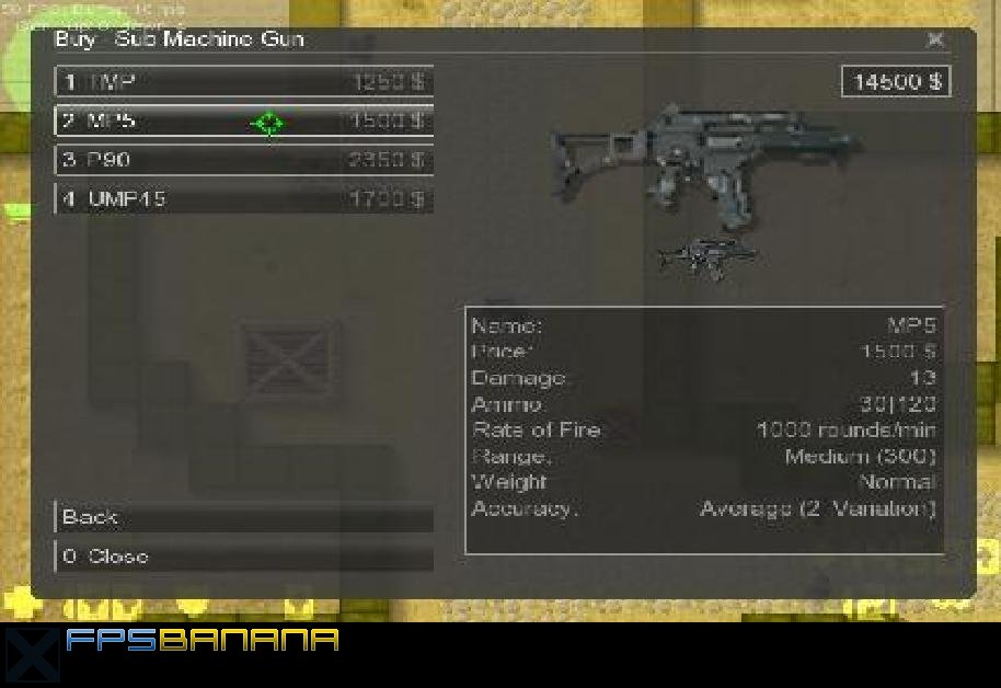 g36c for mp5 (new sounds) [CS2D] [Mods]