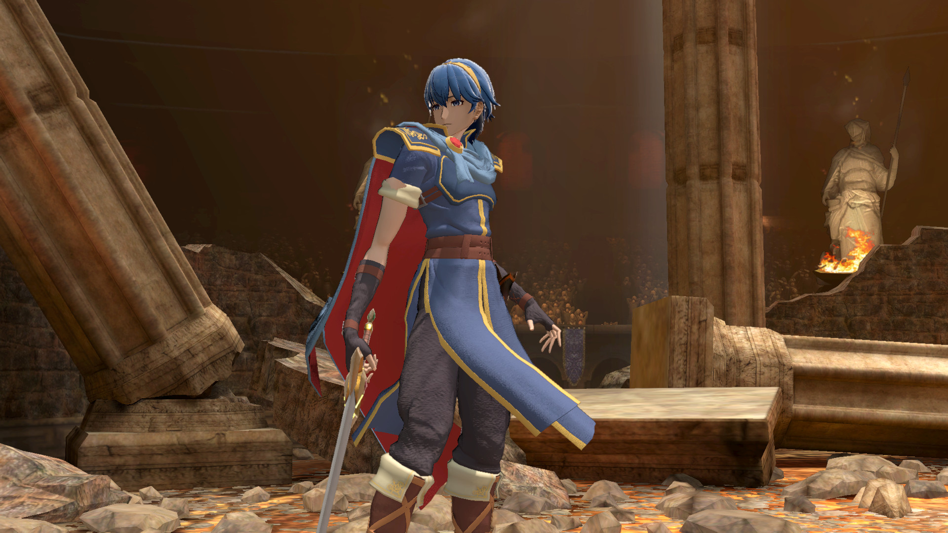 Mars Lowell over Marth Mod for Super Smash Bros. Ultimate | SSBU Mods