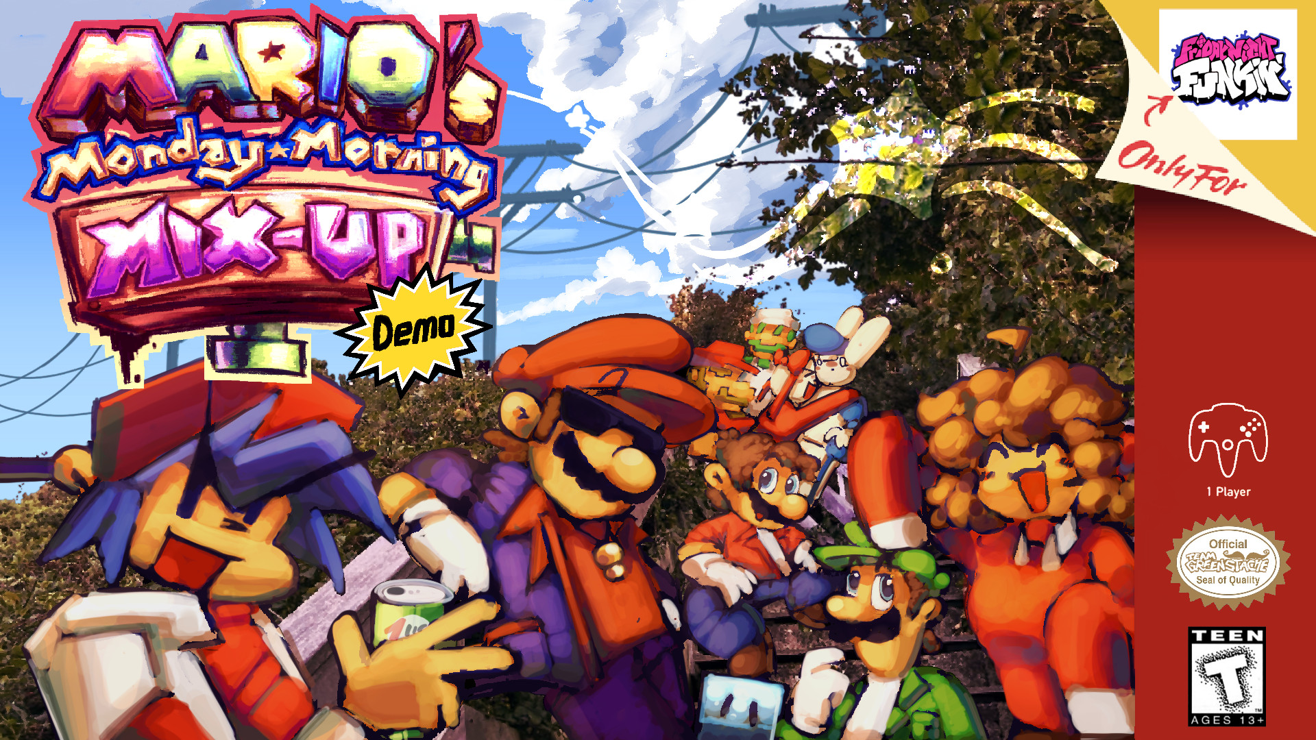 Mario's Monday Morning Mix-Up [DEMO] Mod for Friday Night Funkin' | FNF ...