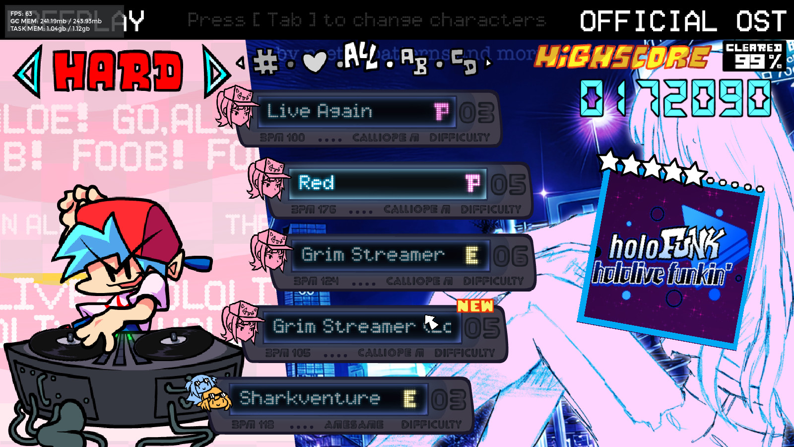 Holofunk: P-Slice Edition Mod for Friday Night Funkin' | FNF Mods
