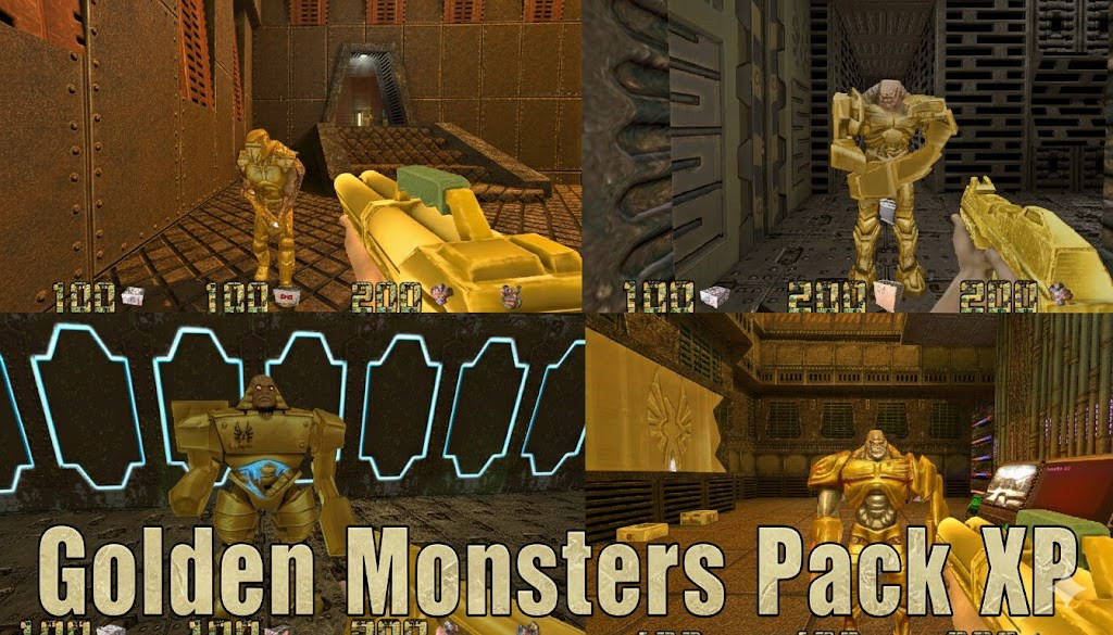 Q2XP Golden Monsters Pack Mod for Quake II | Q2 Mods