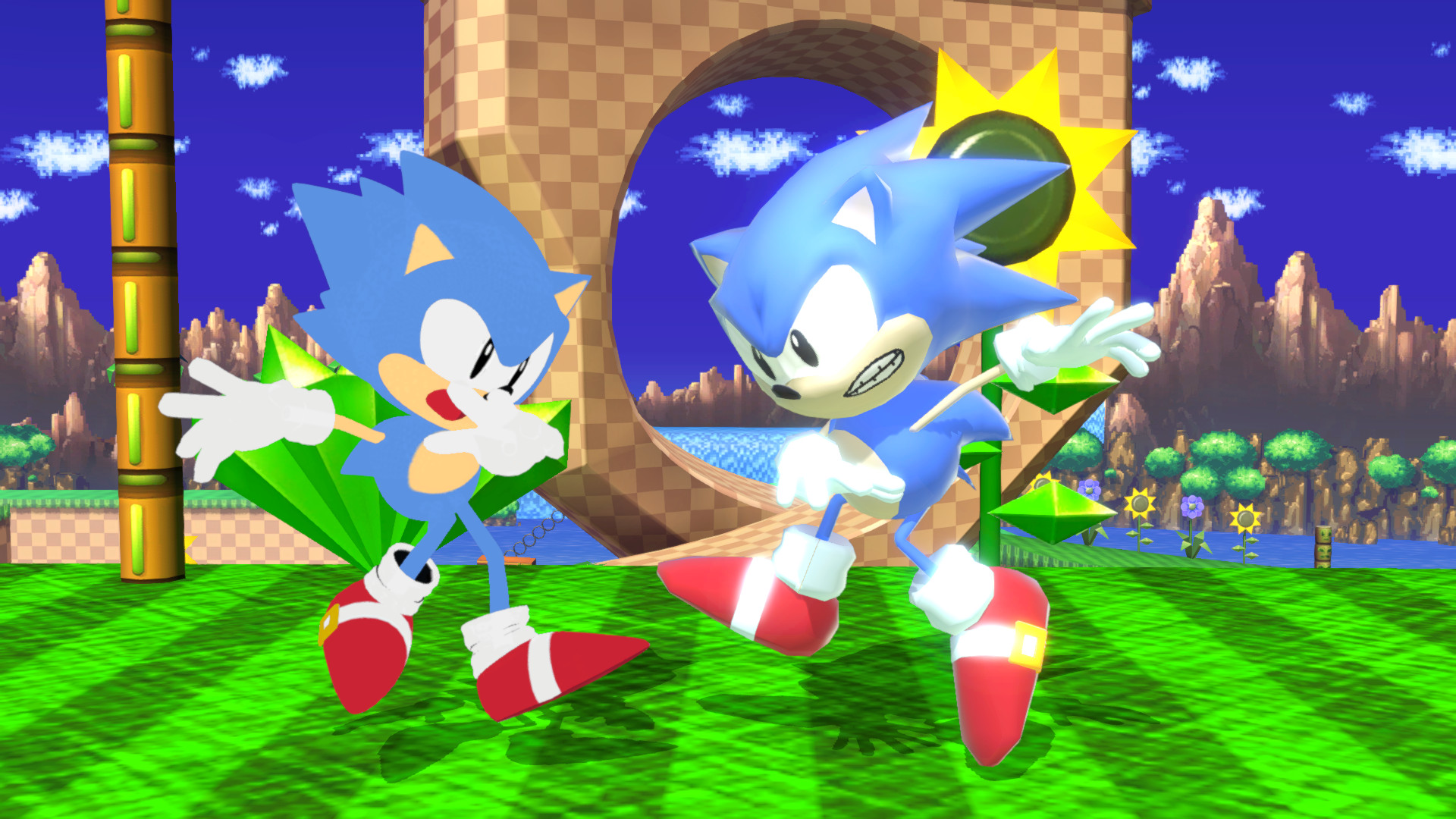 Junio Sonic over Sonic (c01) Mod for Super Smash Bros. Ultimate | SSBU Mods