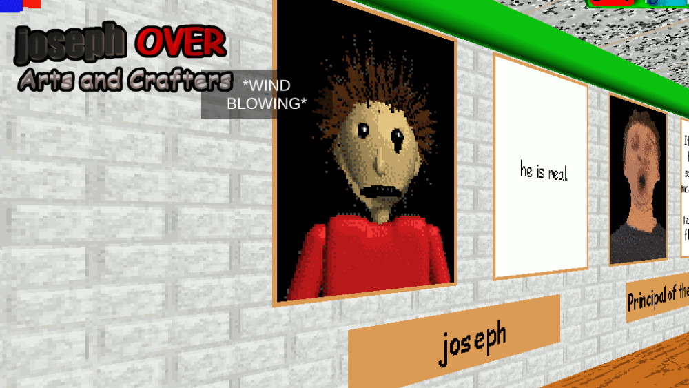 (0.14.X) joseph over Arts and Crafters. Mod for Baldi's Basics | Baldi Mods