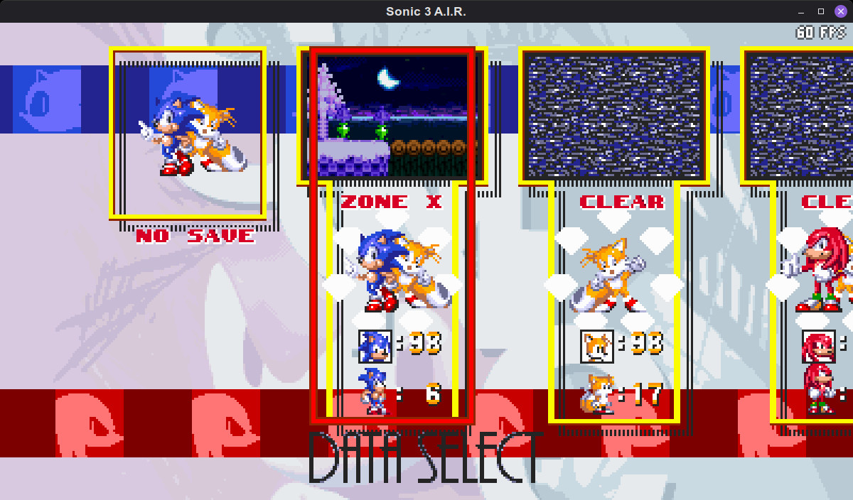 Custom Zone Select + Useott's Extra Zones Mod for Sonic 3 A.I.R ...