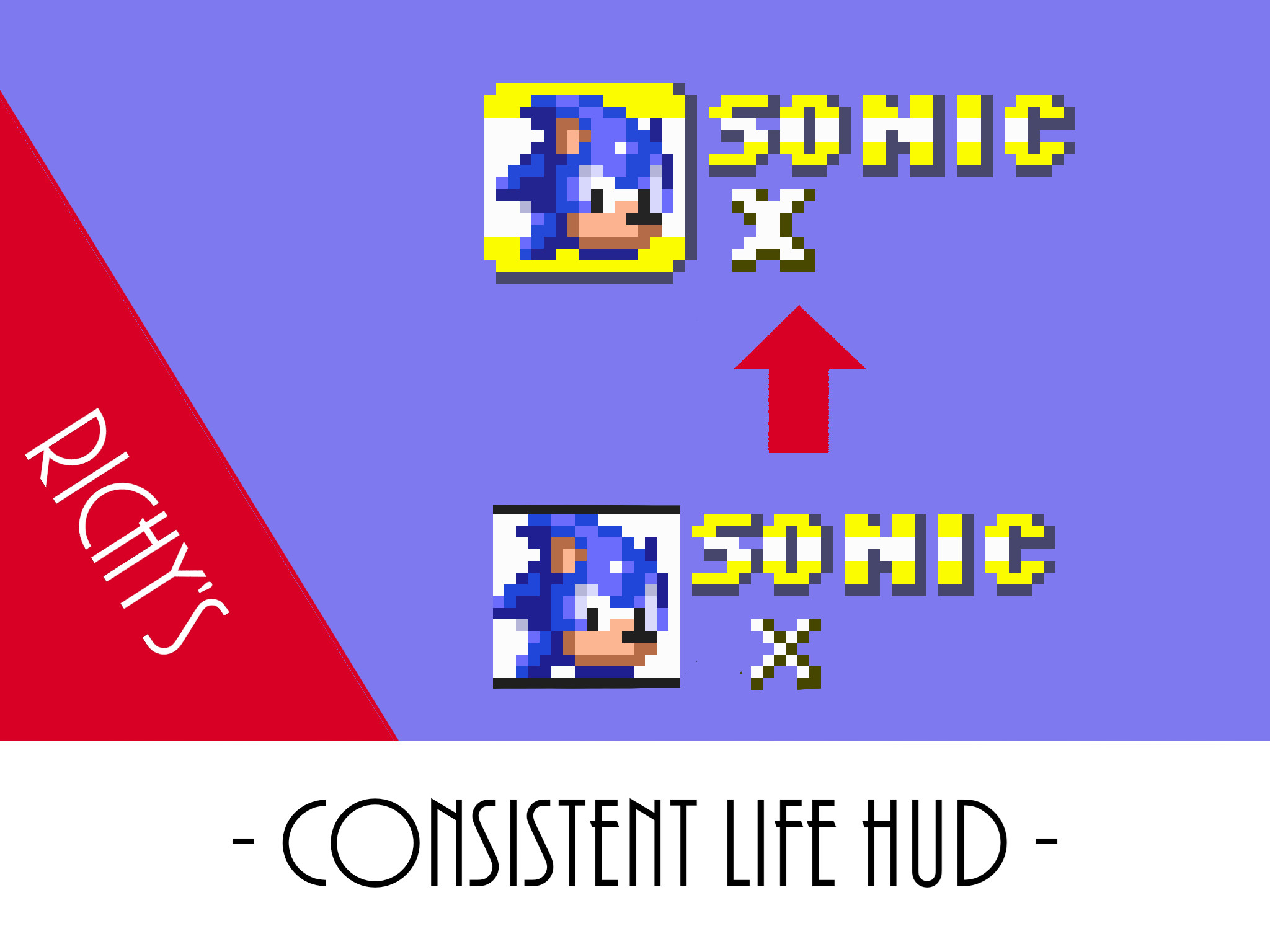 Richy's Consistent Life HUD Mod for Sonic 3 A.I.R. | S3AIR Mods