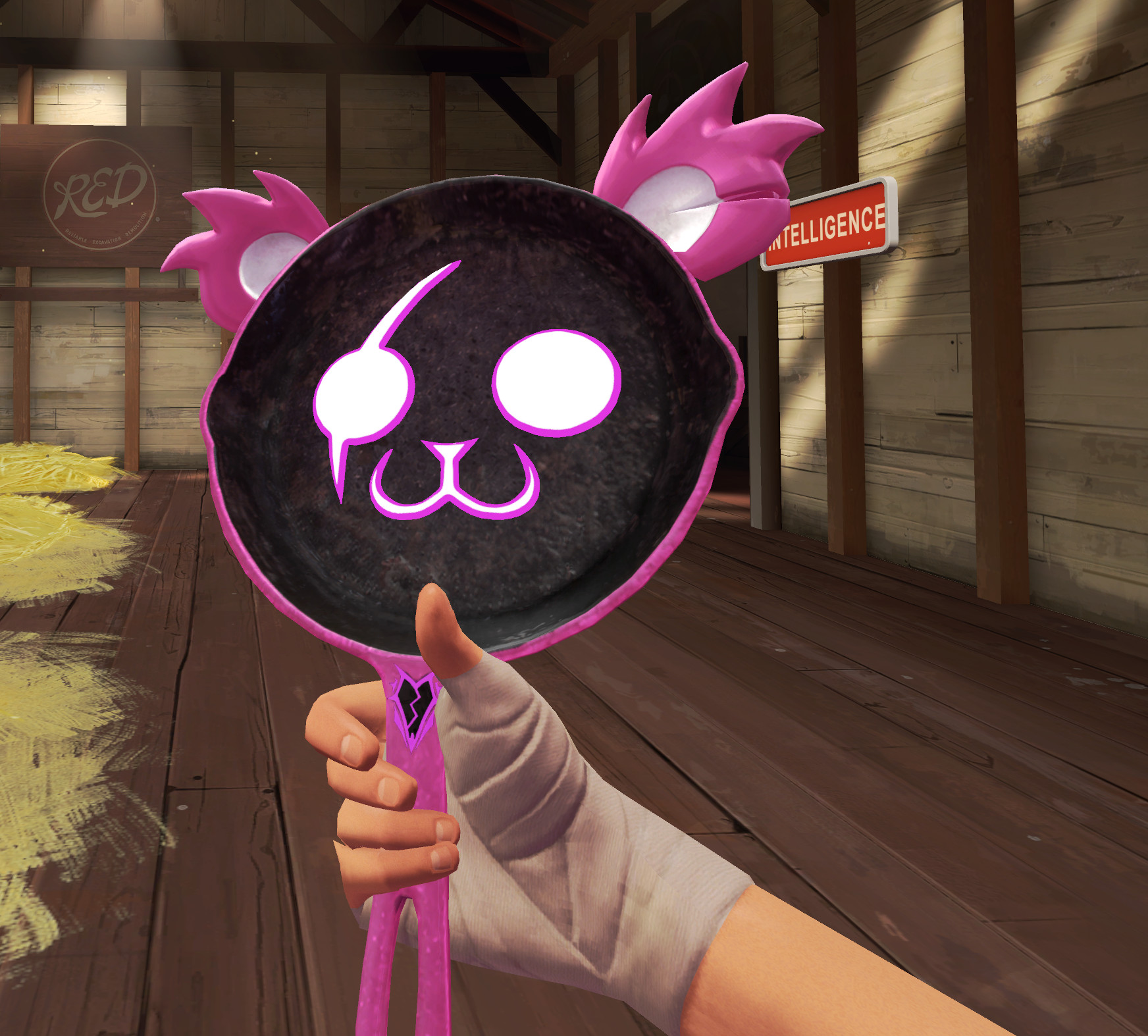 Raven Team Leader Frying Pan Mod for Team Fortress 2 | TF2 Mods