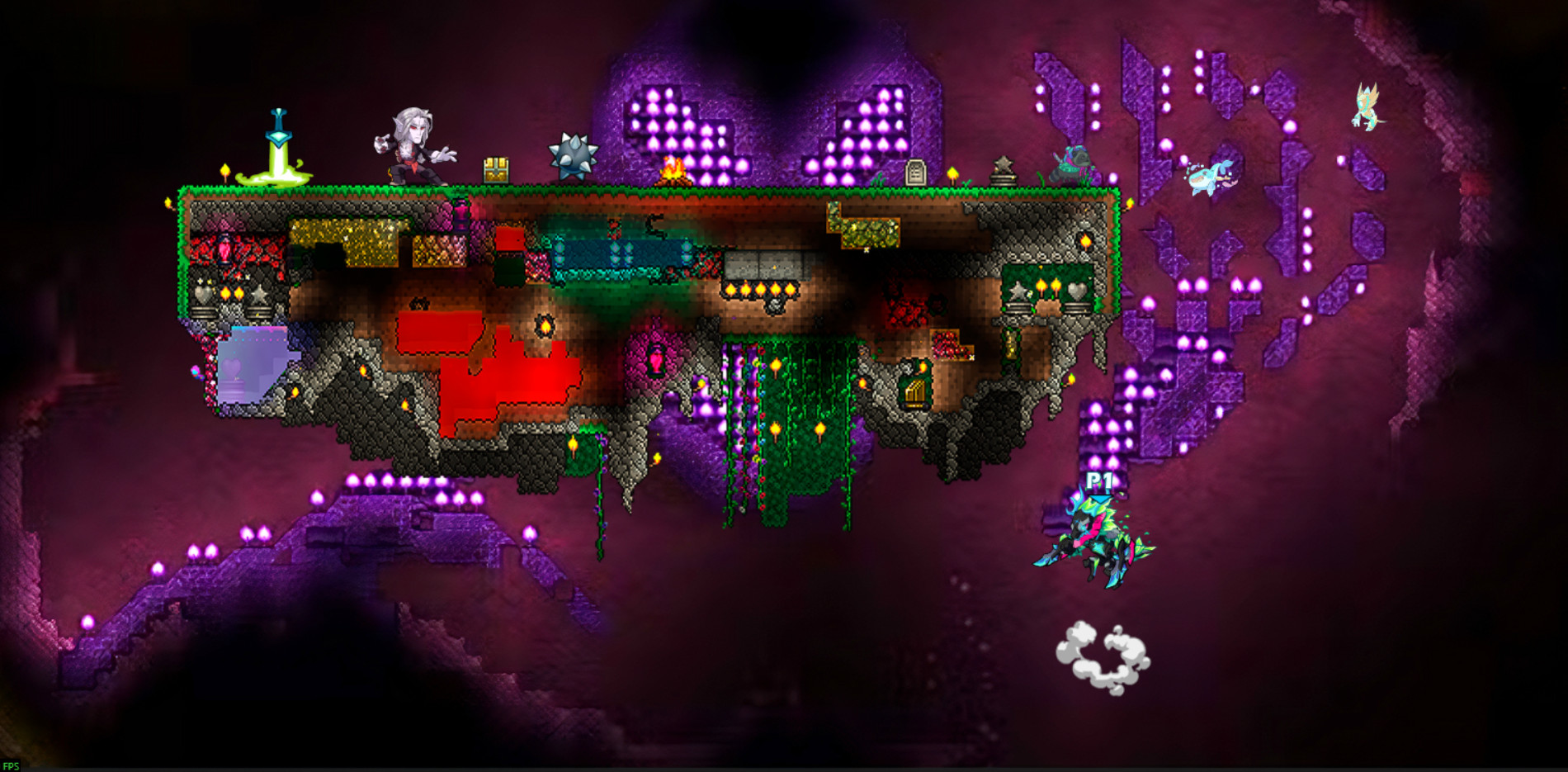 Terraria Underground Map Mod for Brawlhalla | BHalla Mods