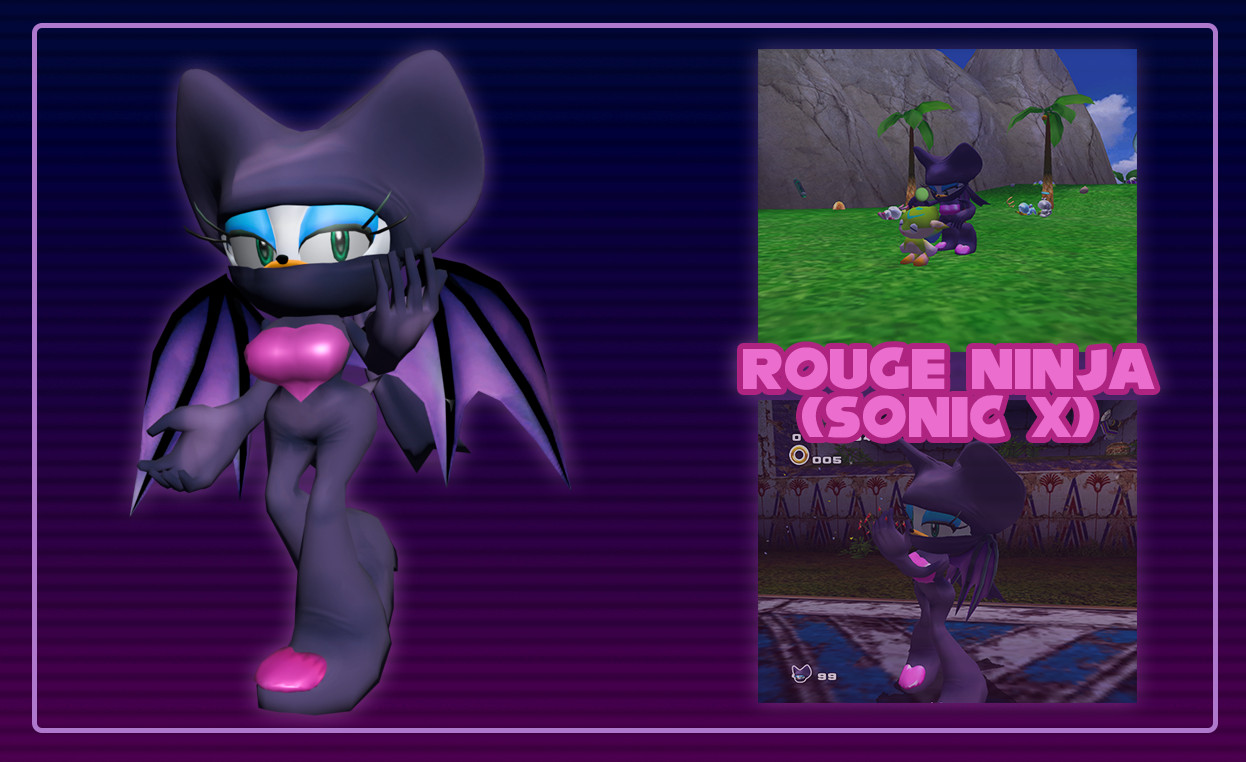 Rouge Ninja (Sonic X) Mod for Sonic Adventure 2 | SA2 Mods