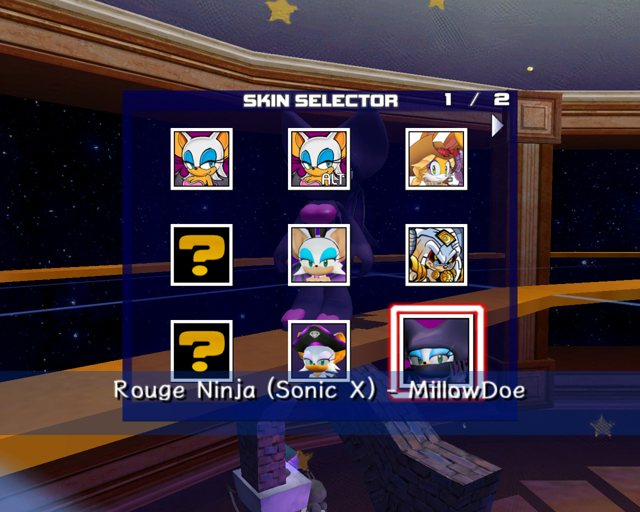 Rouge Ninja (Sonic X) Mod for Sonic Adventure 2 | SA2 Mods