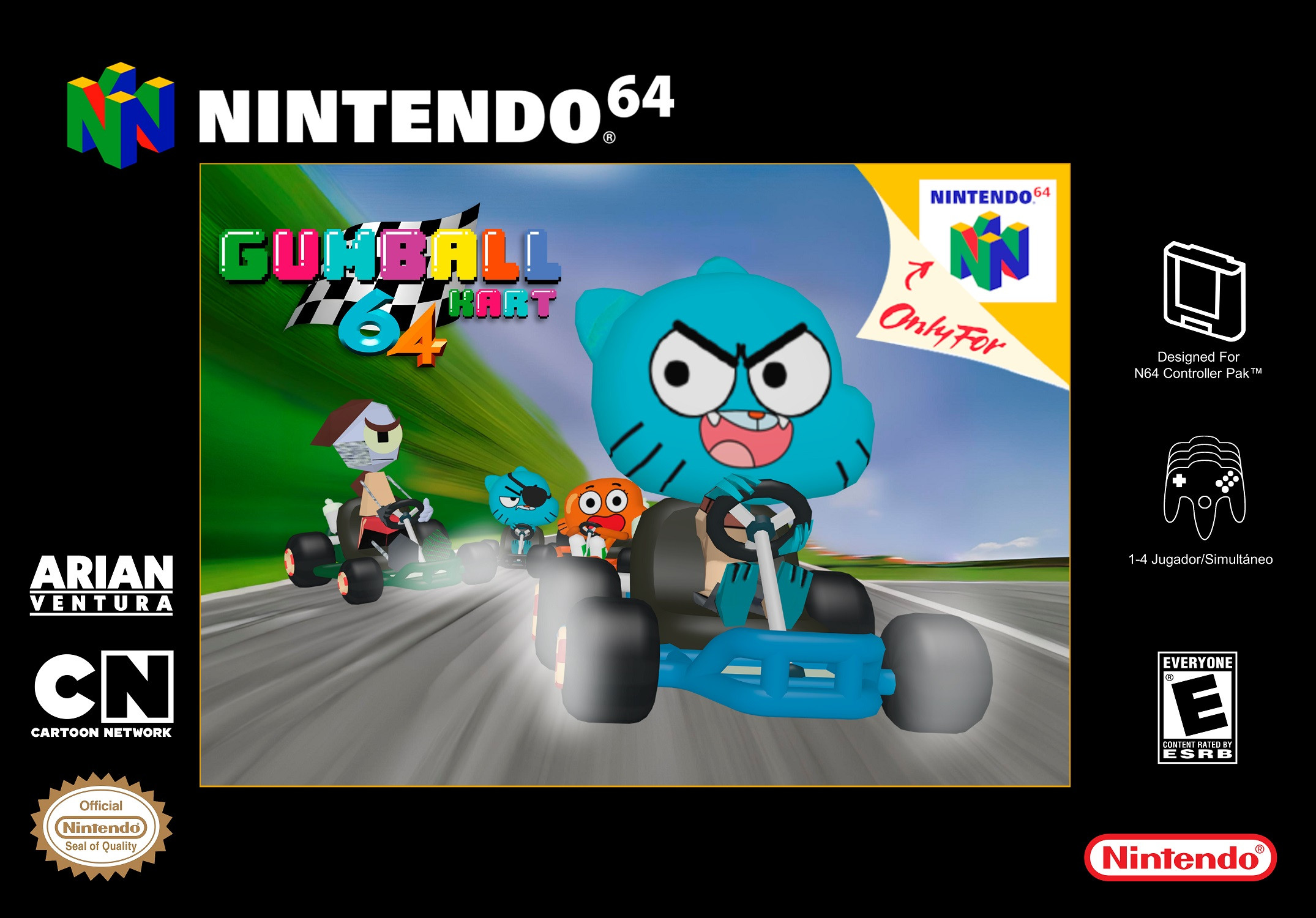 Gumball Kart 64 Mod for Mario Kart 64 | MK64 Mods