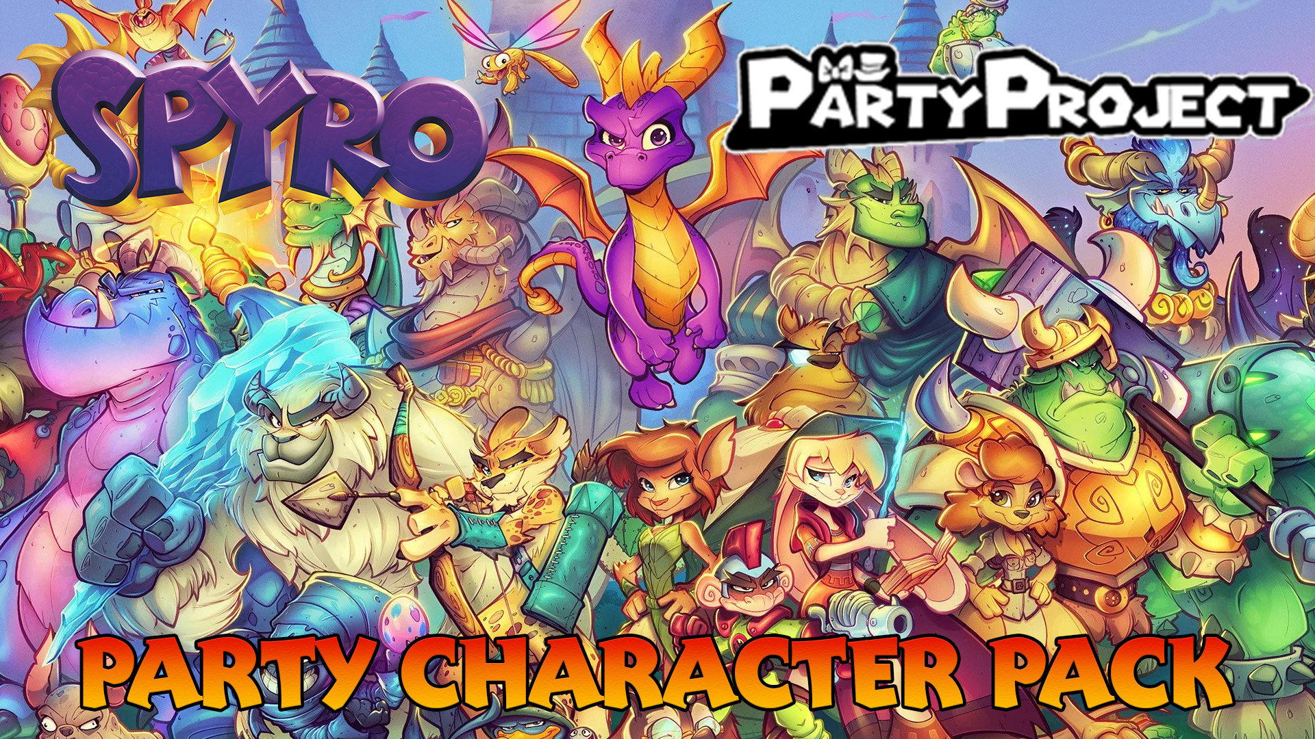 Spyro the Dragon Character Party Pack Mod for Party Project | PProject Mods