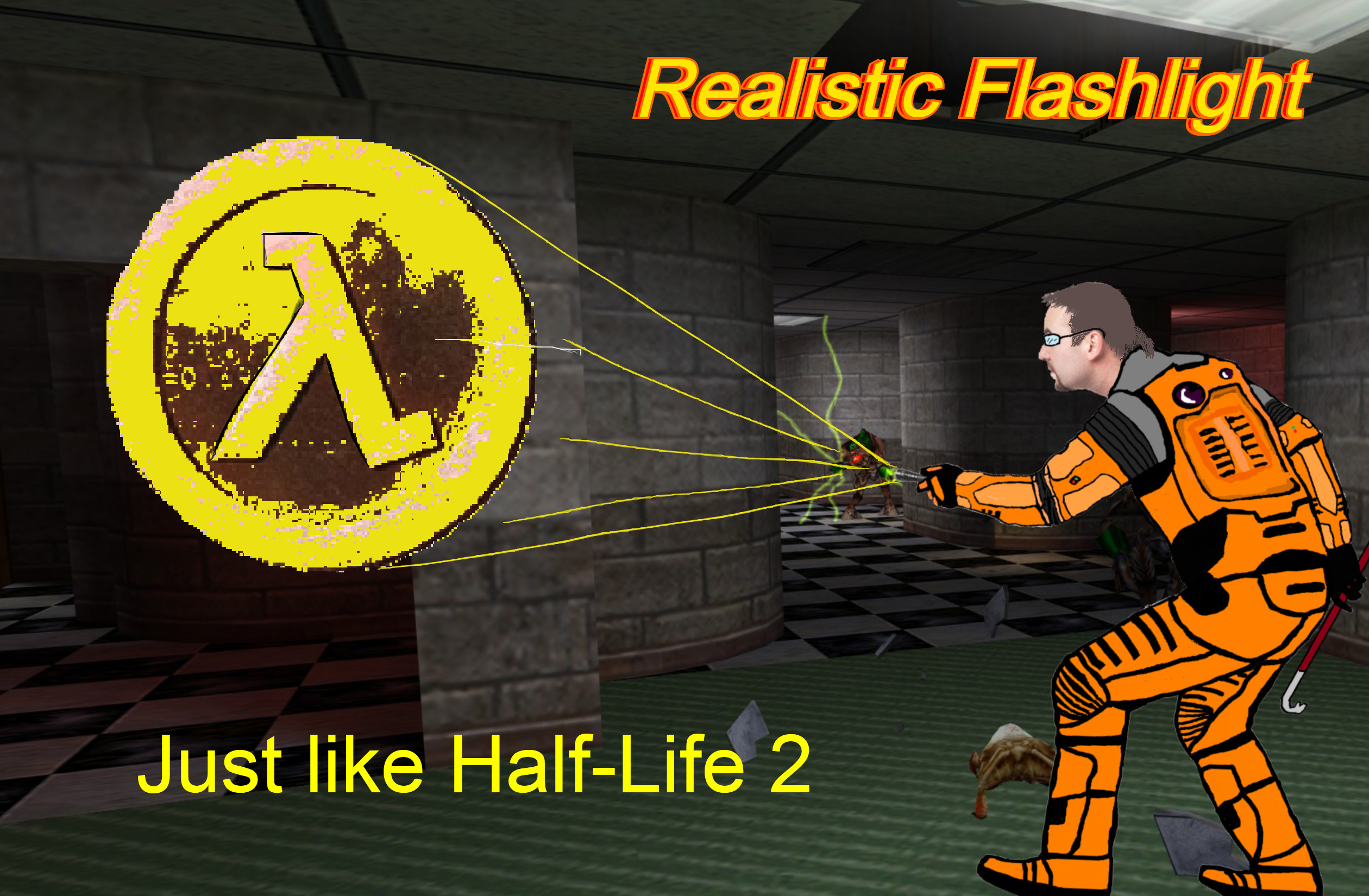 Realistic Flashlight Mod for Half-Life | HL Mods