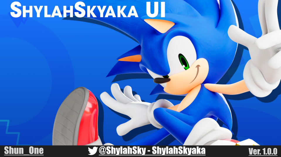Sonic ShylahSkyaka UI Mod for Super Smash Bros. Ultimate | SSBU Mods