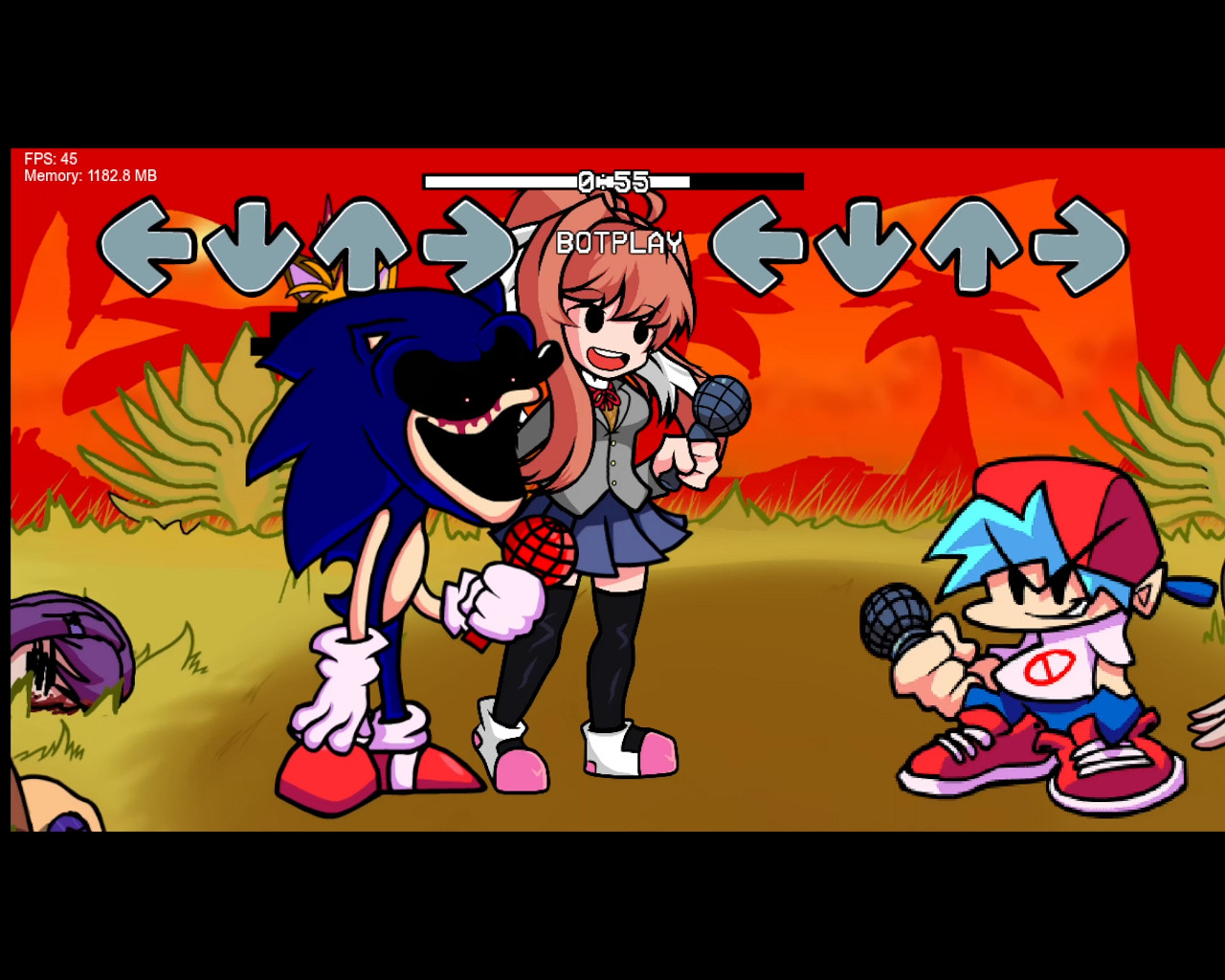 fnf vs monika.exe 1.5 And sonic.exe Vs monika Mod for Friday Night ...