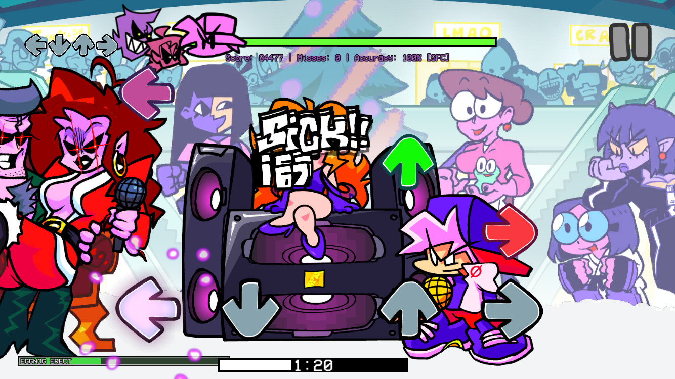 SereB-Side BF and GF reskin for V-slice Mod for Friday Night Funkin ...