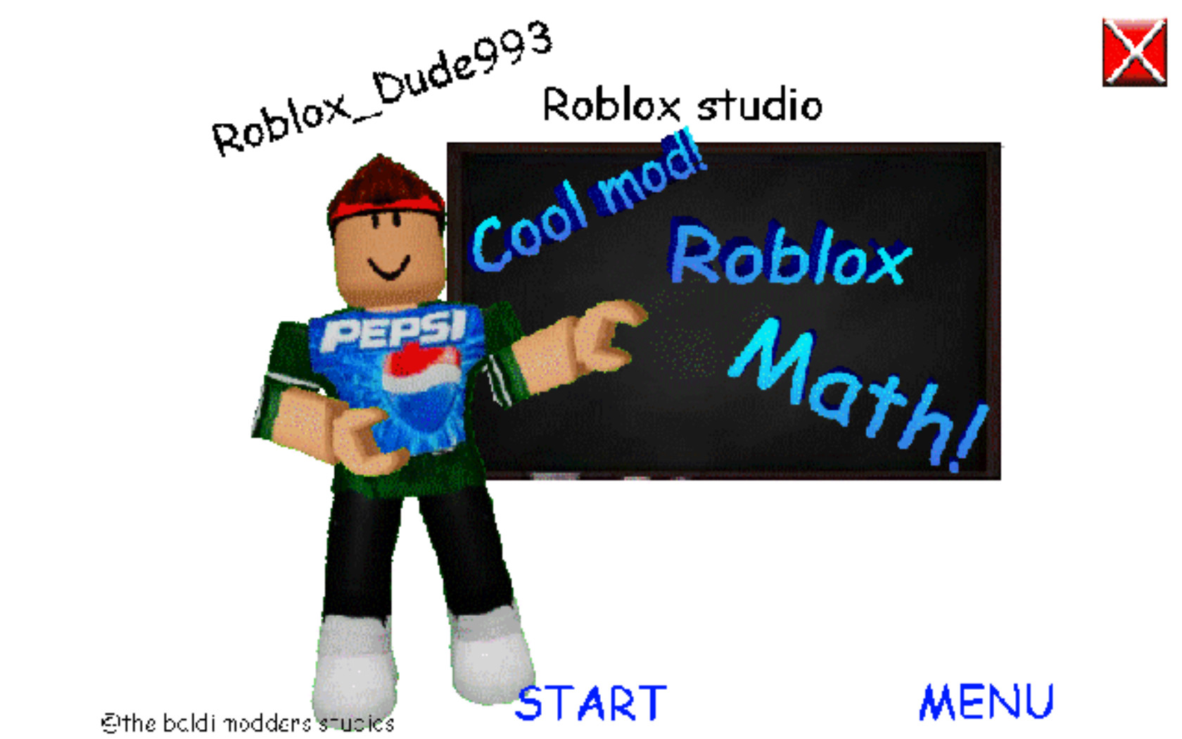 Roblox_Dude993's Roblox Studio Mod for Baldi's Basics | Baldi Mods