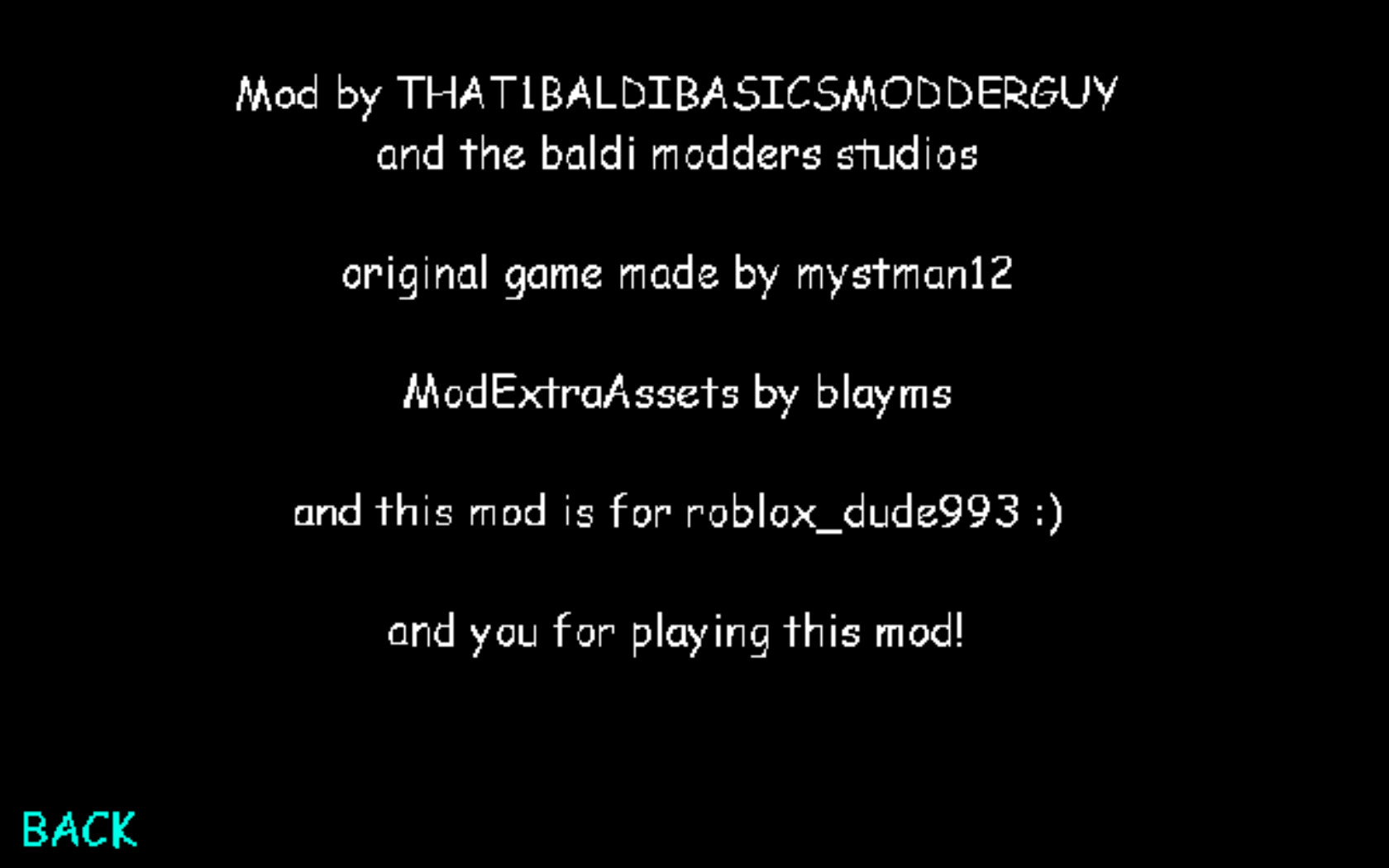 Roblox_Dude993's Roblox Studio Mod for Baldi's Basics | Baldi Mods