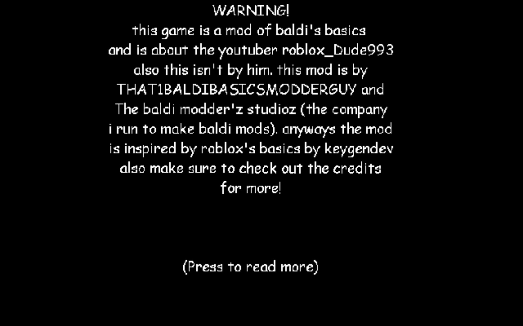 Roblox_Dude993's Roblox Studio Mod for Baldi's Basics | Baldi Mods
