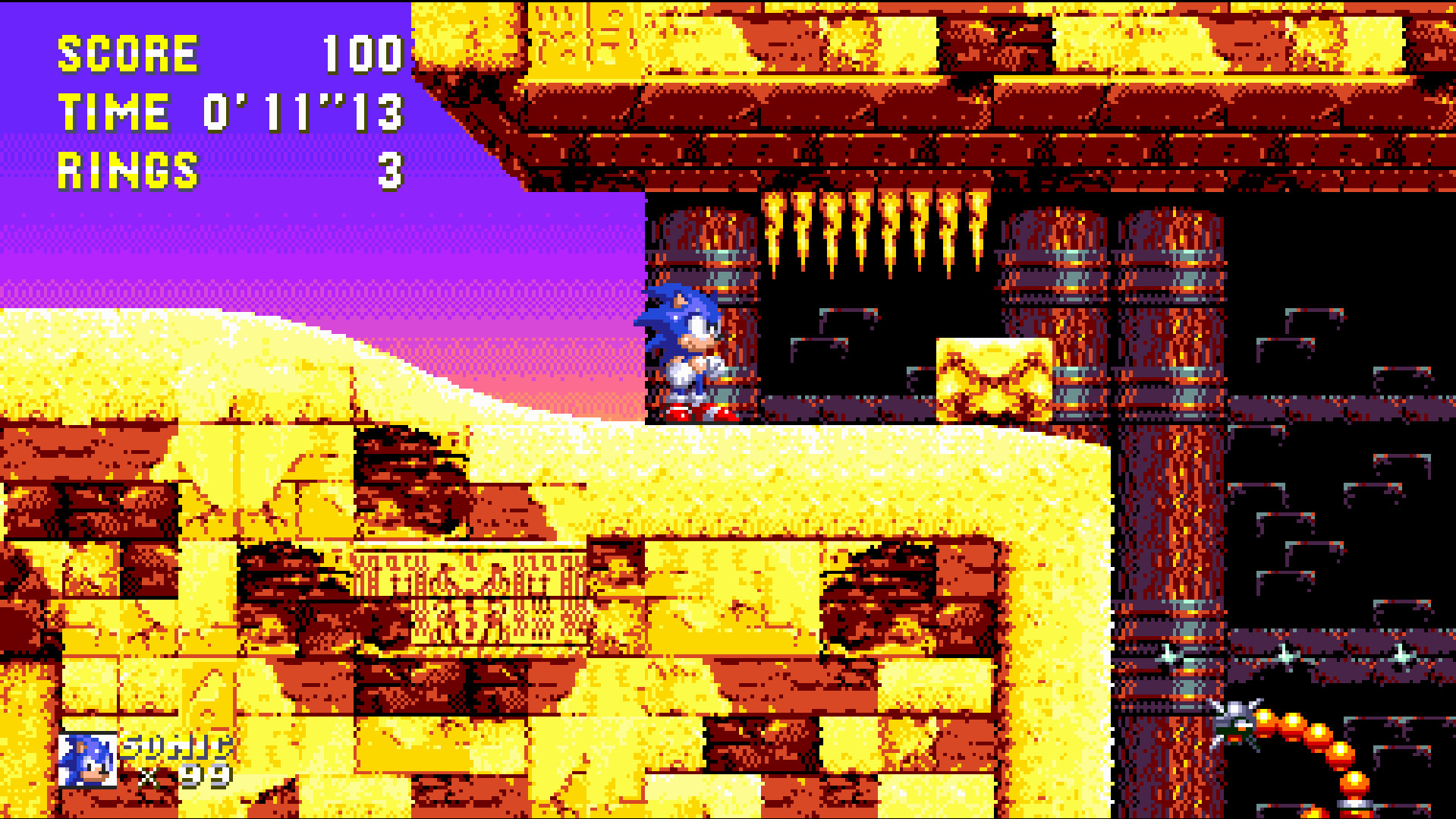 Zone Stylized Spikes Mod for Sonic 3 A.I.R. | S3AIR Mods