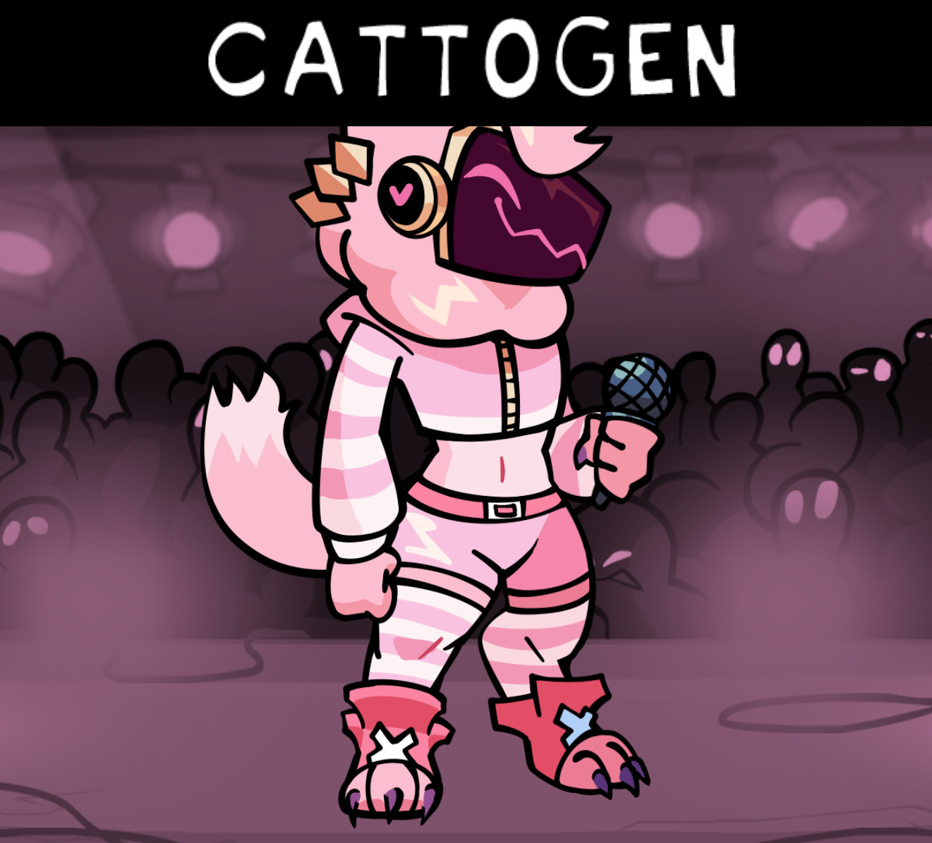 Playable Cattogen (Protogen) Mod for Friday Night Funkin' | FNF Mods