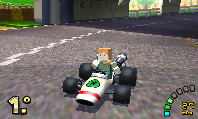 Minecraft Playermodels with sharp limbs Mod for Mario Kart 7 | MK7 Mods
