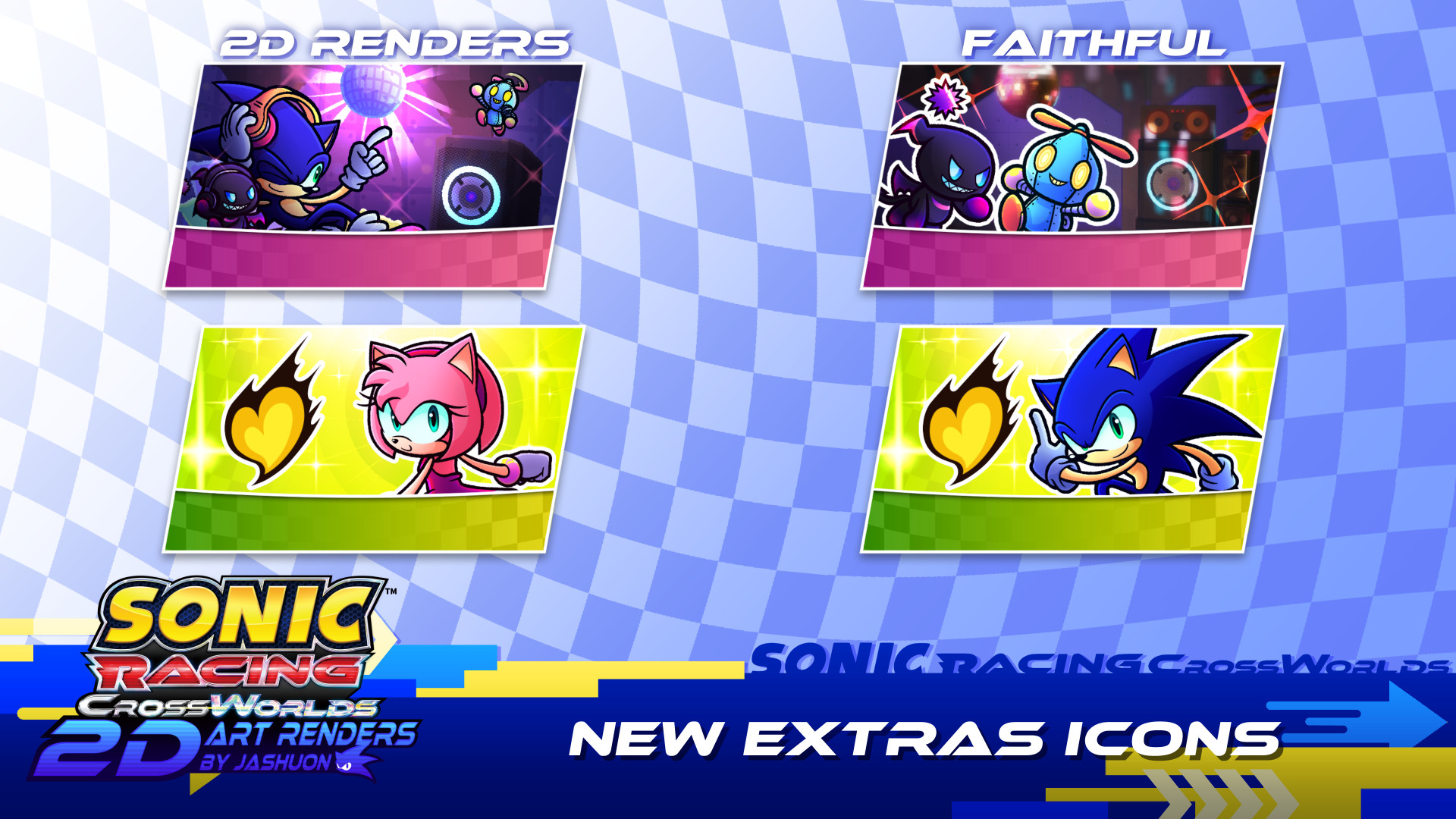 2D Art Renders Mod for Sonic Racing: CrossWorlds | SR:CW Mods