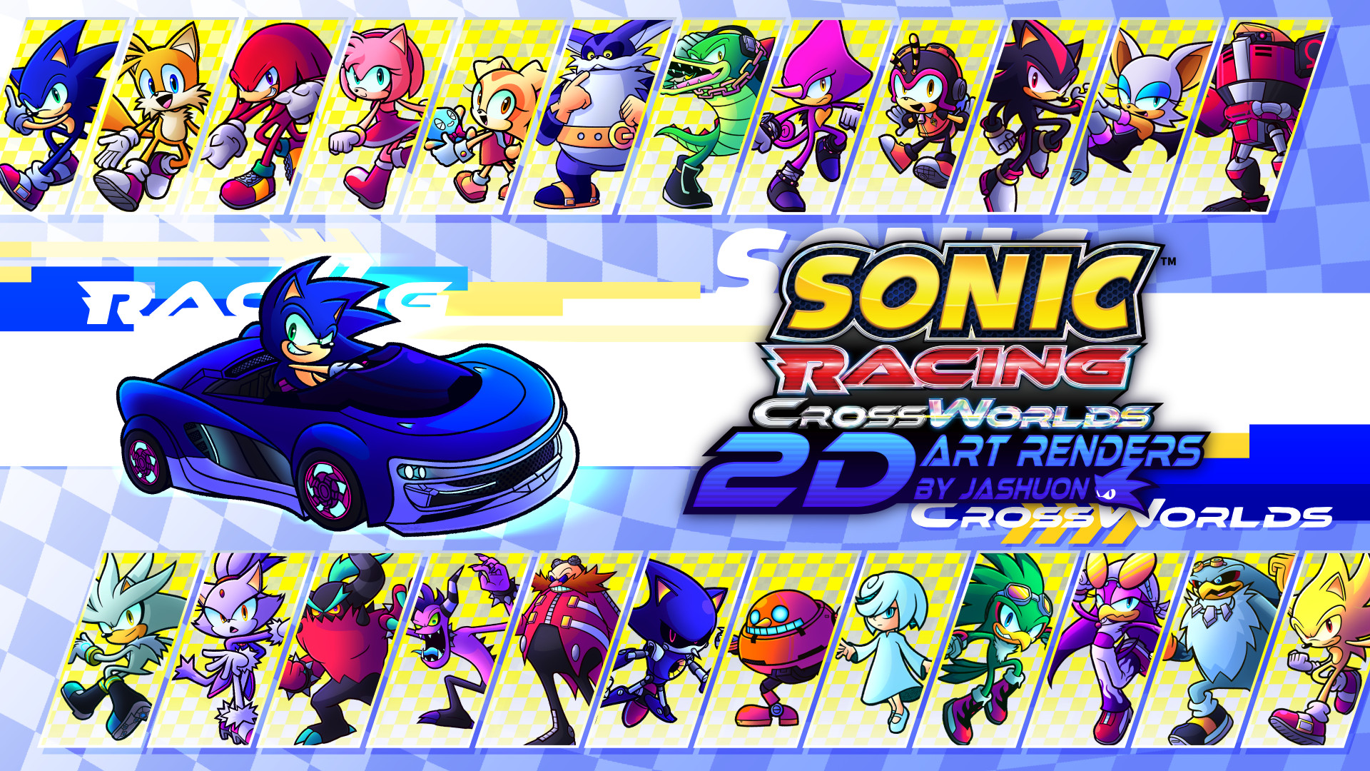 2D Art Renders Mod for Sonic Racing: CrossWorlds | SR:CW Mods