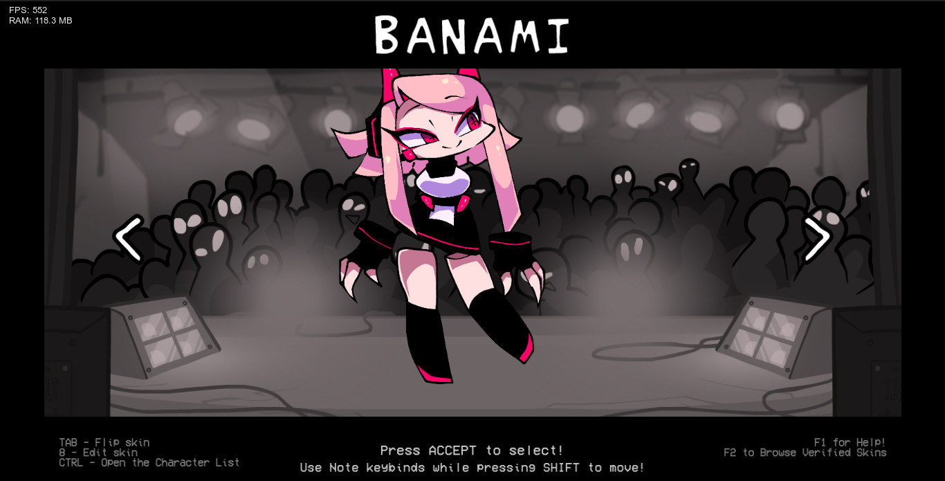 banami skin psych online Mod for Friday Night Funkin' | FNF Mods