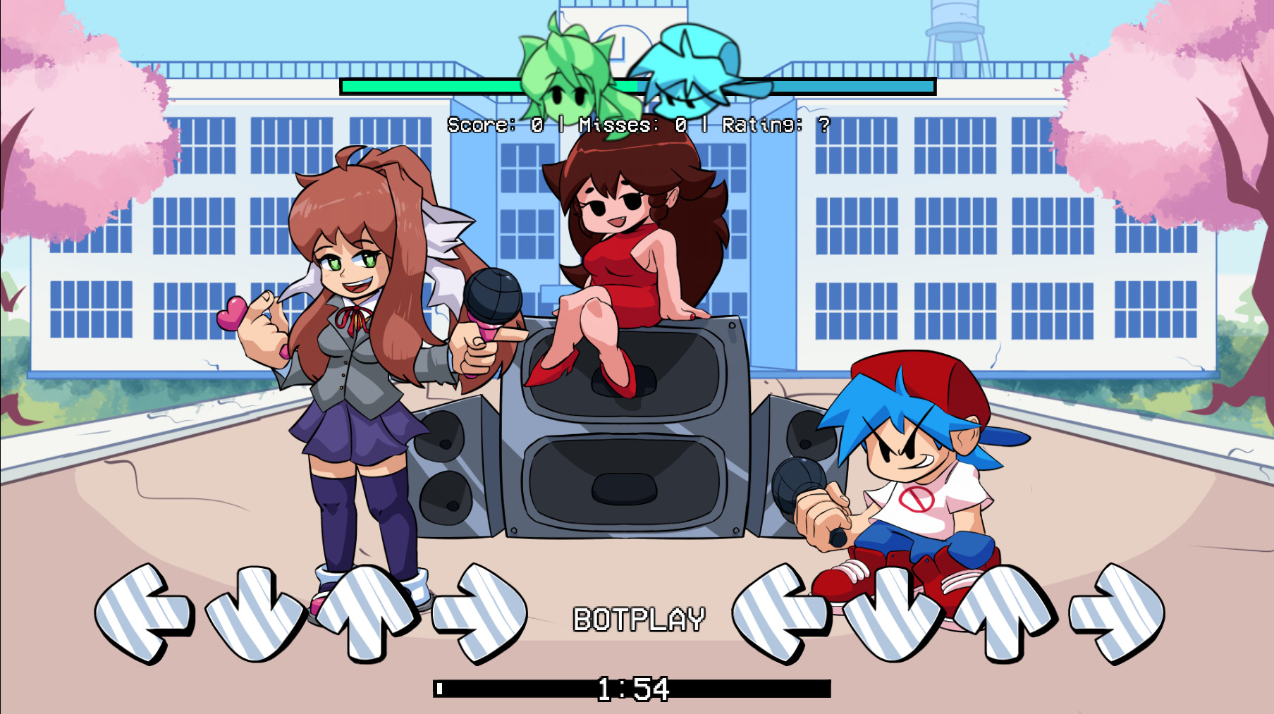 FNF Vs Monika HD Mod for Friday Night Funkin' | FNF Mods