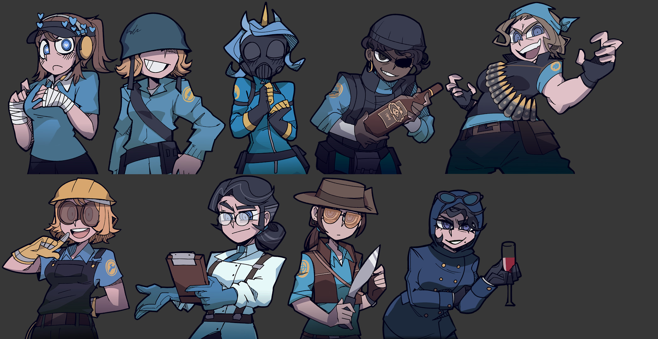 Helltaker HUD Portraits - Declassified Mod for Team Fortress 2 | TF2 Mods