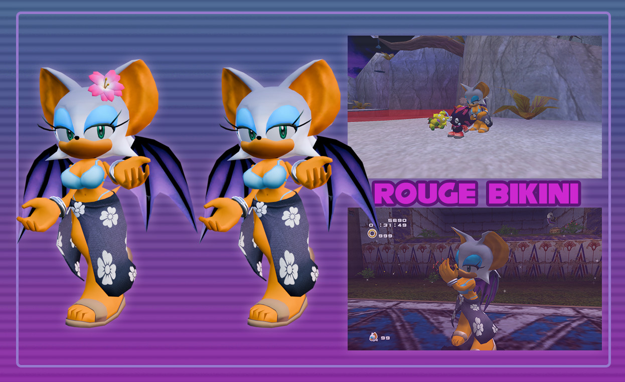 Rouge Bikini Mod for Sonic Adventure 2 | SA2 Mods