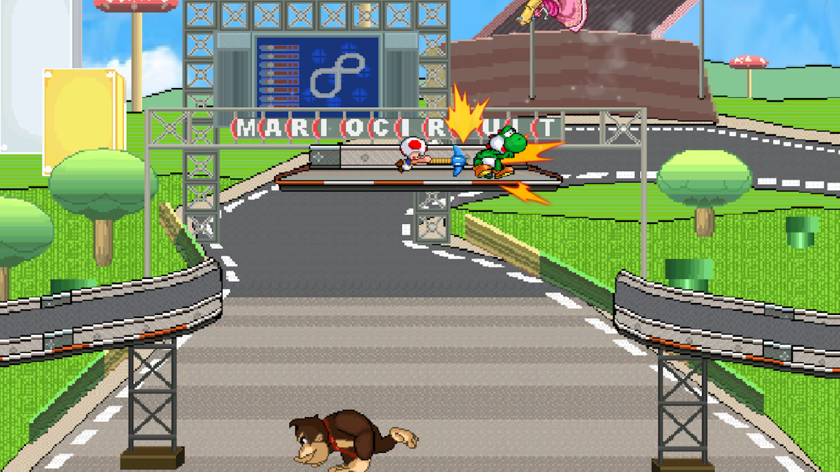 Mario Circuit (Mario Kart DS/SSBB) (9.6/CMC+) Mod for Super Smash Bros ...
