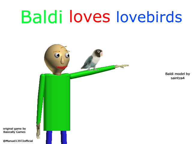Baldi loves lovebirds Mod for Baldi's Basics | Baldi Mods