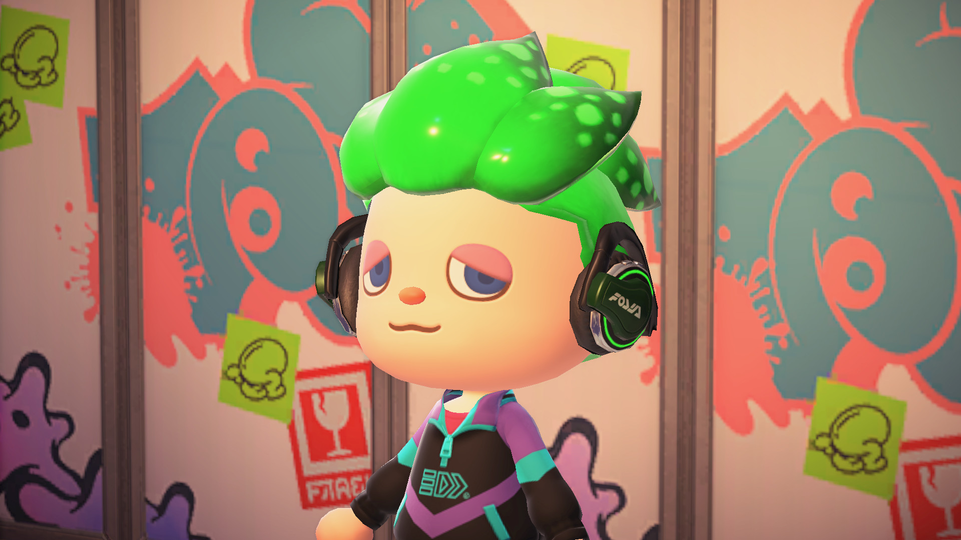 Inkling Wig Mod Mod for Animal Crossing: New Horizons | ACNH Mods