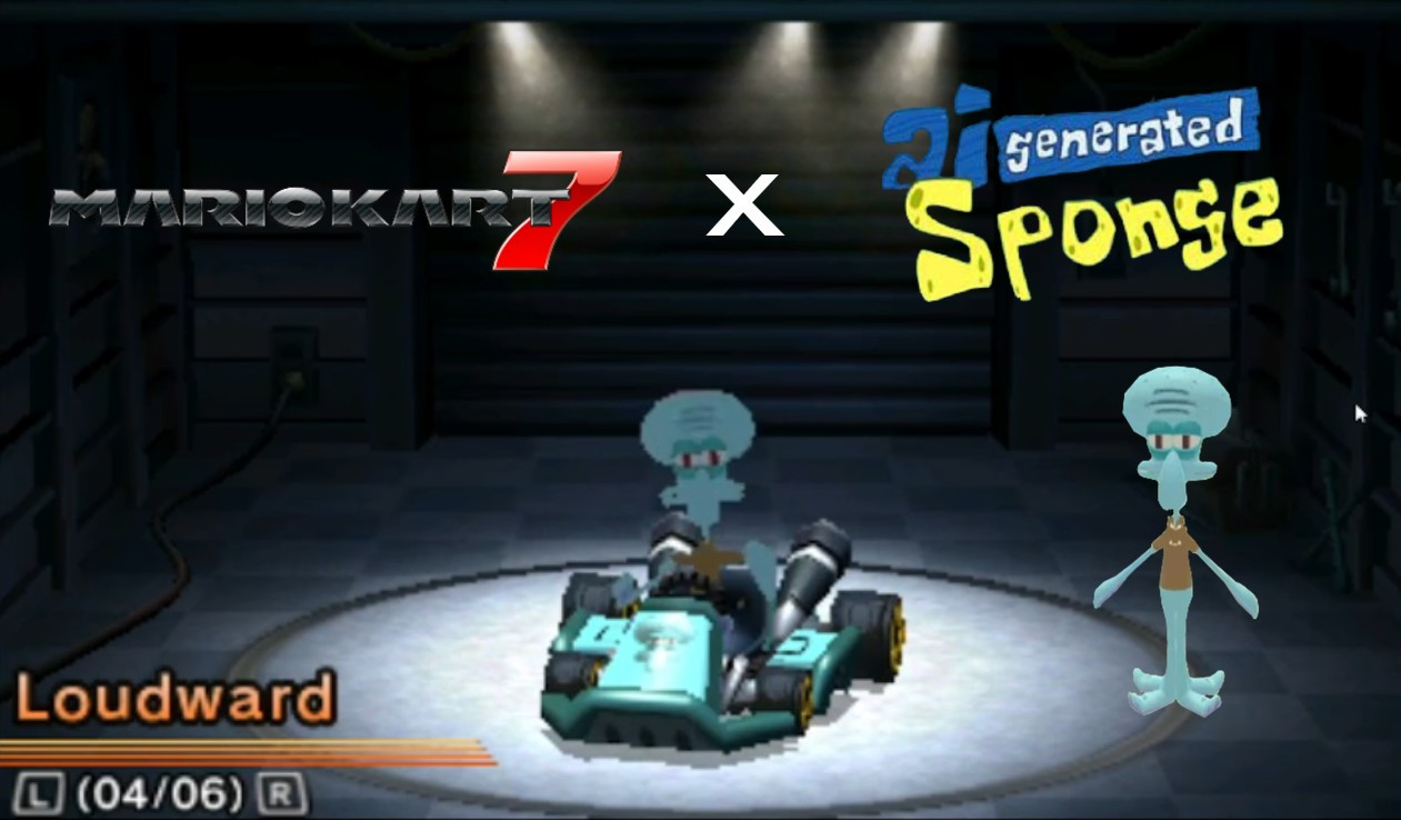 Loudward [AI Sponge] Mod for Mario Kart 7 | MK7 Mods