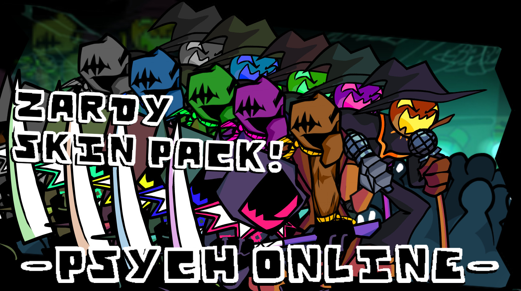 Zardy skin pack - Psych Online! Mod for Friday Night Funkin' | FNF Mods