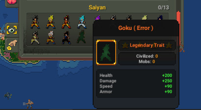 Saiyan Traits Mod for WorldBox | WorldBox Mods