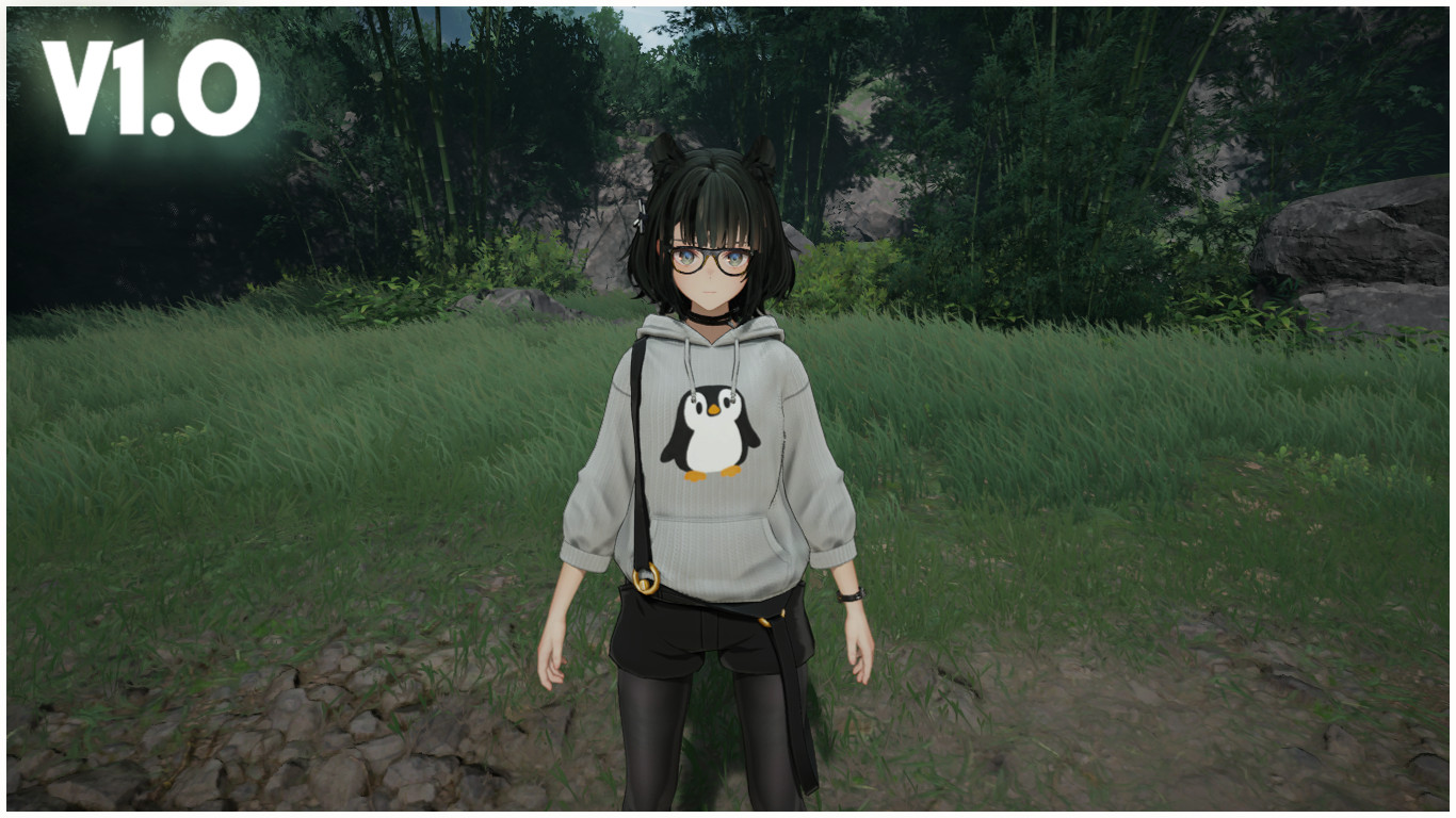 Endmin wearing a penguin sweater and cat ears Mod for Arknights ...