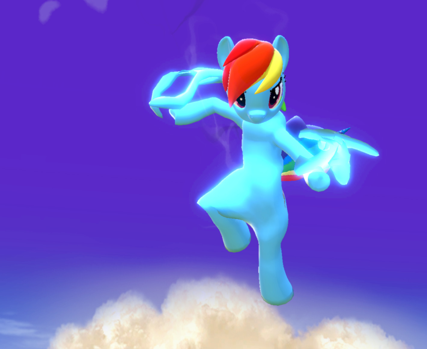 Rainbow Dash over Falco (slot 02) Mod for Super Smash Bros. Ultimate ...