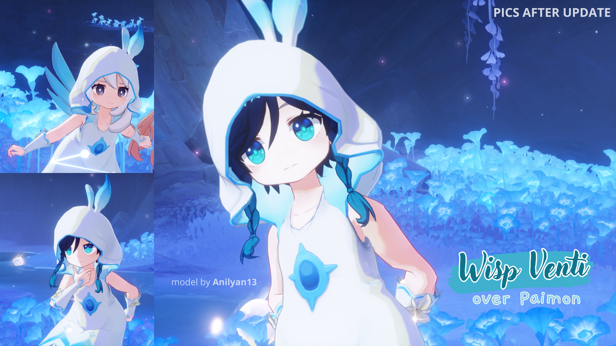 Baby Wisp Venti - Paimon Override Mod for Genshin Impact | GI Mods