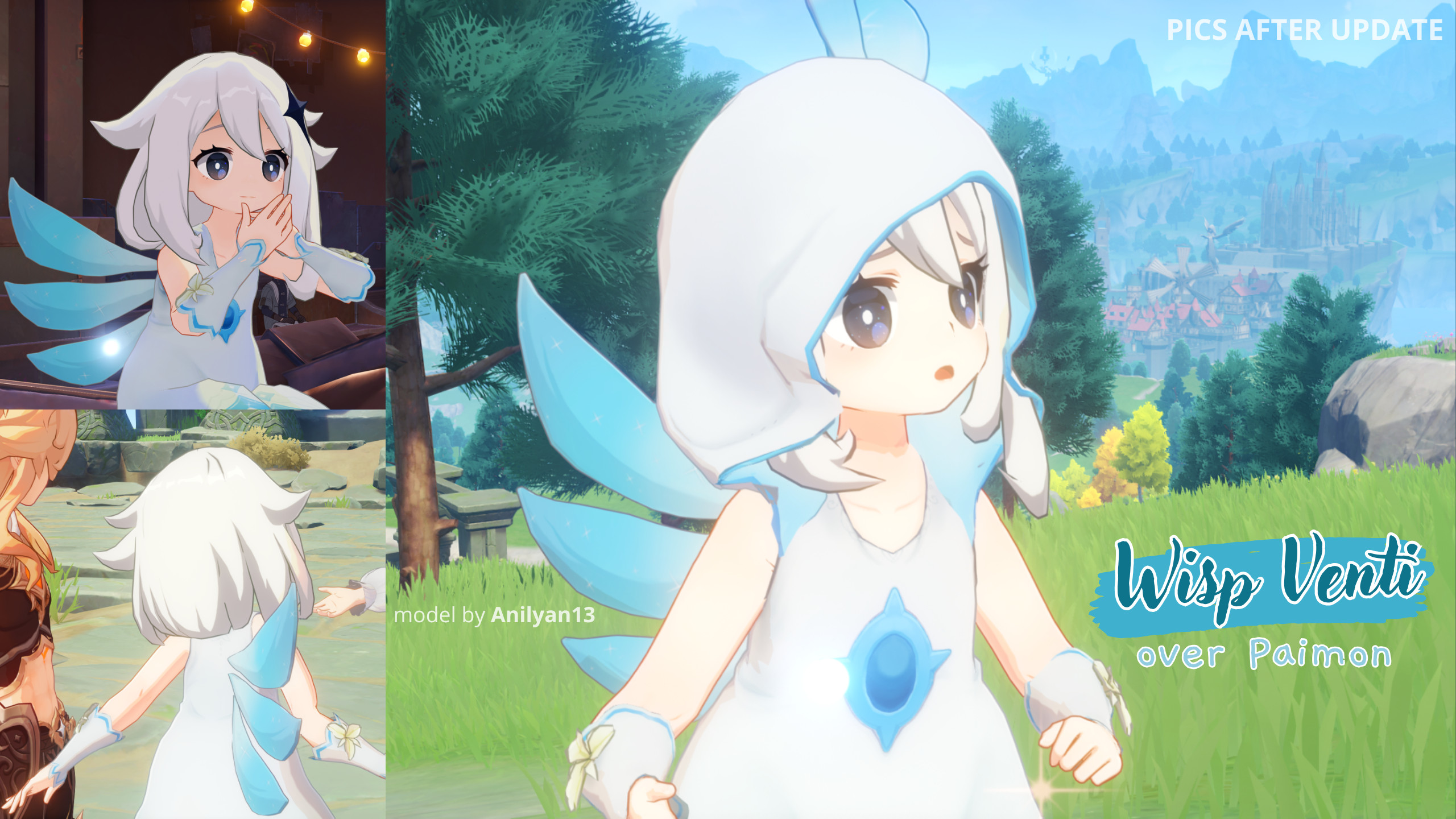Baby Wisp Venti - Paimon Override Mod for Genshin Impact | GI Mods
