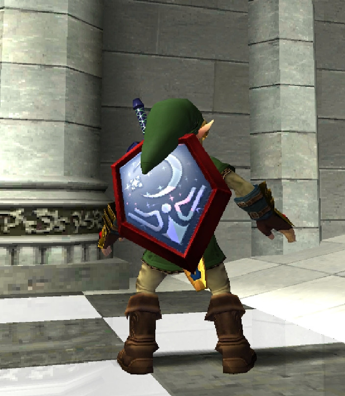 Sparkling Crescent Mirror Shield For Better Link Mod for The Legend of ...