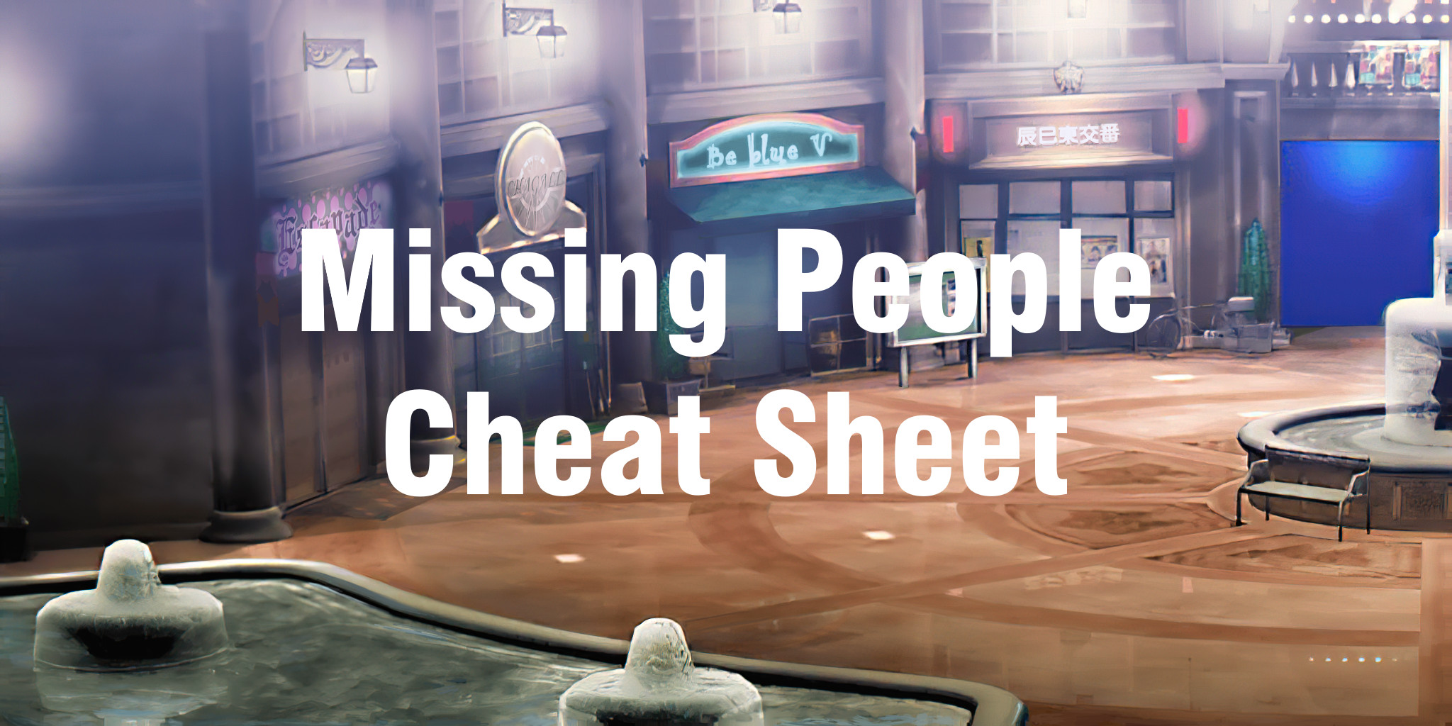 Missing People Cheat Sheet Mod for Persona 3 Portable (PC) | P3P PC Mods