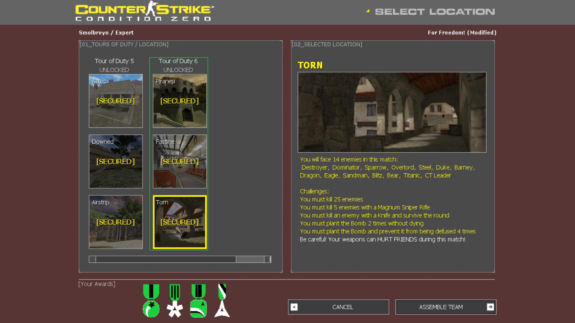 Terrorist Mission Pack - ForFreedom! (Modified) Mod for Counter-Strike ...